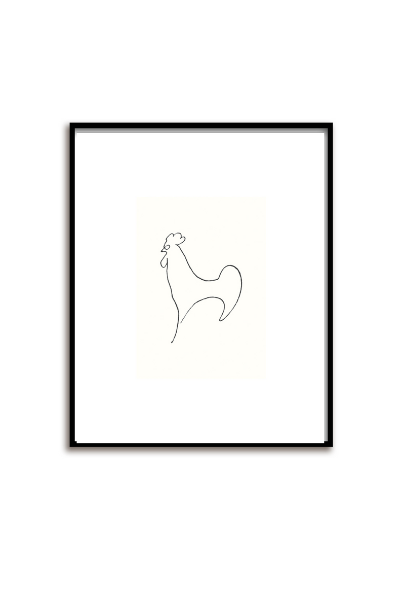 Silkscreen / Picasso / Le Coq, 1918 / Rooster / 60 x 50 cm – Shop im ...