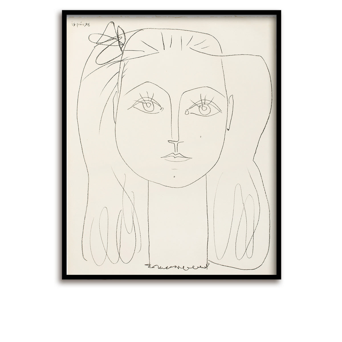 Art print / Picasso / Limited Edition / Francoise with a hair bow, 194 ...
